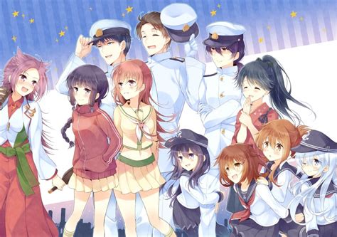 艦隊これくしょん 艦これ 【提督暁女性提督響鳳翔雷電隼鷹北上大井】 壁紙