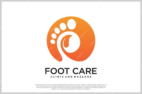 Premium Vector Reflexology Logo Design With Podiatry And Foot Clinic Unique Concept Premium Vector