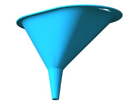 🔪 Plastic Slot Shaped Funnel・ Stl File For 3d Printing・cults