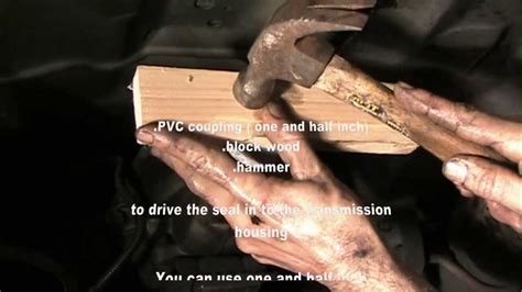 Replace Rear Transmission Oil Seal 2000 S10 2WD 4 3L 6V YouTube