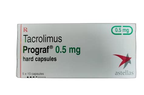 Tacrolimus Prograf 0 5mg Tablets Astellas 5x10 Capsules At Rs 40 Box