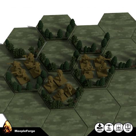 Téléchargement Scenery Hex Edge Forest Par Andy At Meepleforge