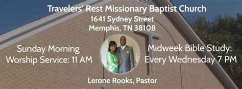 Travelers Rest Missionary Baptist Church Home