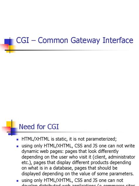 cgi common gateway interface pdf hypertext transfer protocol