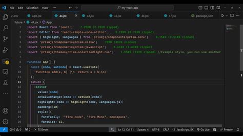 build a react js prismjs syntax highlighter with different themes and