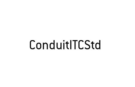 Conduit Itc Std Font Free Download Fonty Fonts