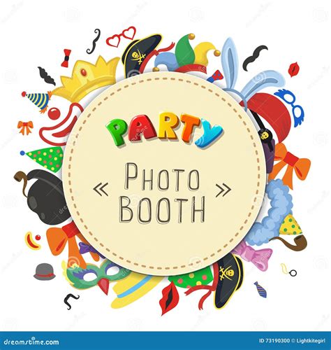 Party Birthday Photo Booth Props Hat And Mask Costume With Cylinder