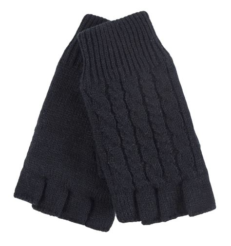 Heat Holders Ladies Cable Knit Fingerless Gloves Hope Plants Ltd