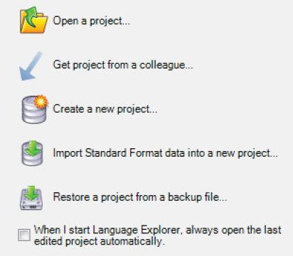 Open A Project Dialog Initial Download Scientific Diagram