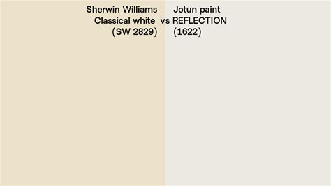 Sherwin Williams Classical White SW 2829 Vs Jotun Paint REFLECTION