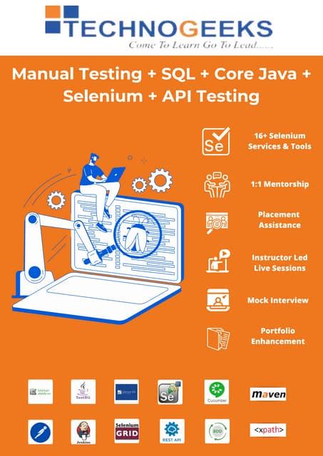 Best Automation Testing Syllabus 2025 Pdf