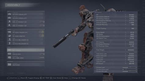 Armored Core 6 All Stats Explained Pro Game Guides