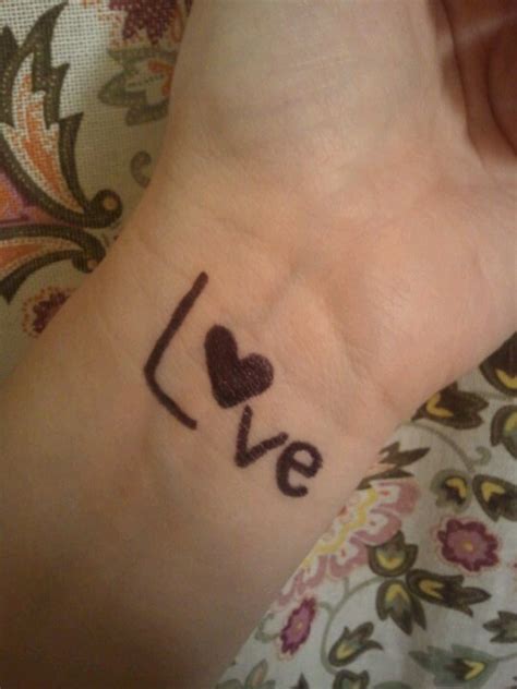Love Wrist Tattoo Love Wrist Tattoo Tattoo Designs Wrist Tattoos