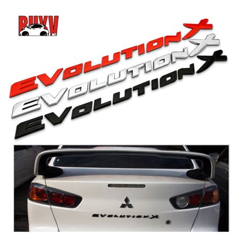 Buyv Evolution X Logo Sticker Car Emblem Badge Stickers Modified