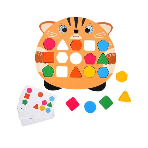 Juego De Combinación De Formas Bloques Geométricos Aprendizaje