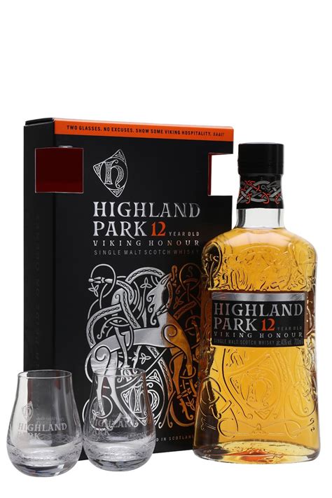 Highland Park 12 Year Old Single Malt Whisky 2 Glass T Pack 40 Abv