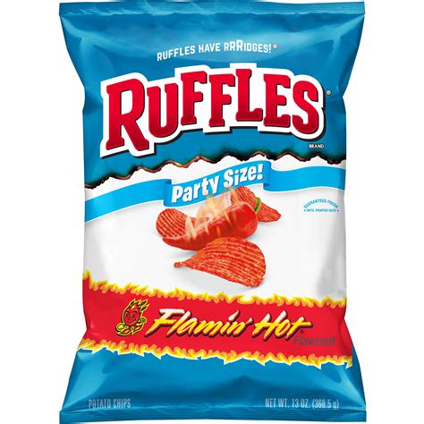 Ruffles Flamin Hot Flavored Potato Chips Party Size Fig App