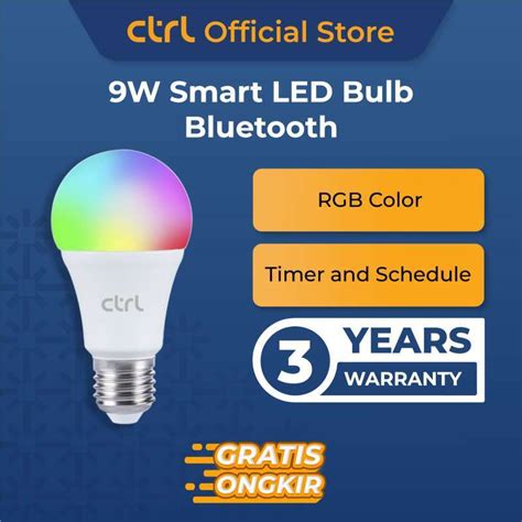Jual Ctrl Smart Led Bulb 9w Bluetooth Color Rgb Ww Smart Home Iot Bt