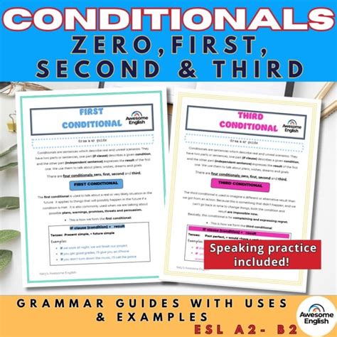 Conditionals Zero First Second And Third Grammar Guide And Worksheets