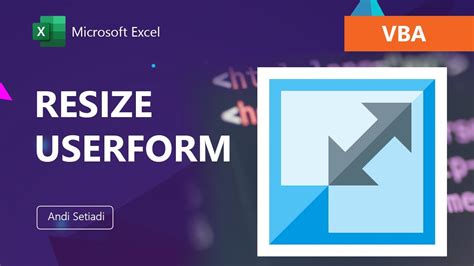 cara agar userform macro vba bisa di resize sesuka hari windows api