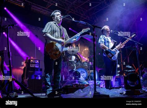 L To R Lee Harris And Guy Pratt During The Live Performs With Nick