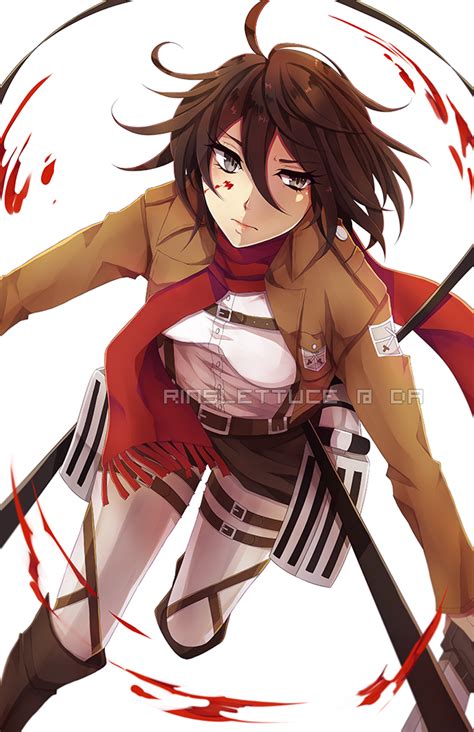Mikasa Ackerman By Rinslettuce On Deviantart