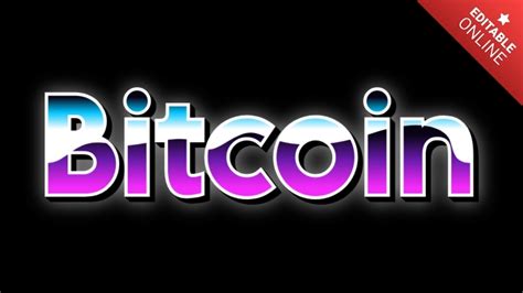 Bitcoin Text Effect Generator
