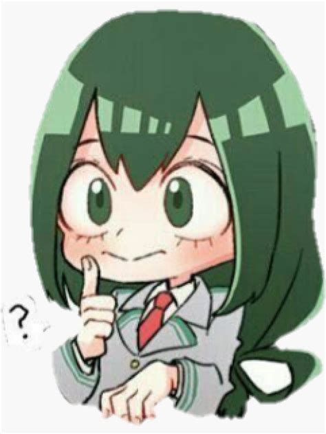 Tsuyu Asui Ribbit Sticker By Themortred Redbubble