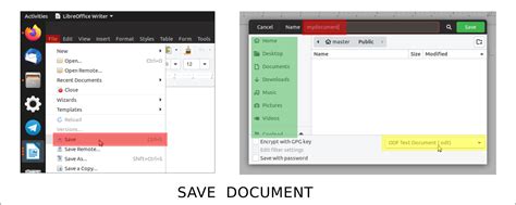 Libreoffice Writer Create Save And Open Document