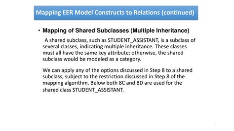 Ppt Chapter 4 Part 2 Relational Database Design By Er And Eer To