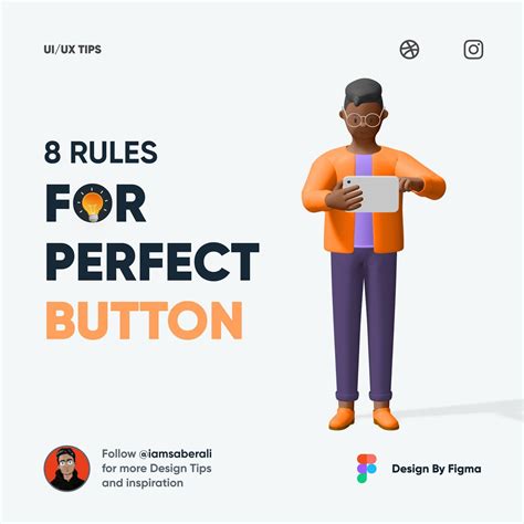Ssstudio ⚡8 Rules For Perfect Button Design 🧡🧡🧡 Uiux Facebook