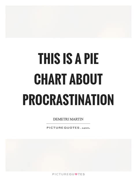 This Is A Pie Chart About Procrastination Picture Quotes