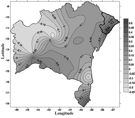 Spatial Distribution Of Trends In The Number Of Very Wet Days R20 In