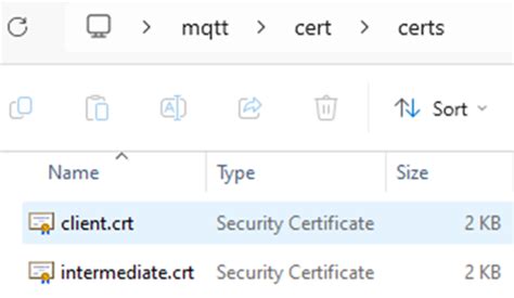 Setup A Certificate Chain Between Wincc Oa And Mosquito Broker