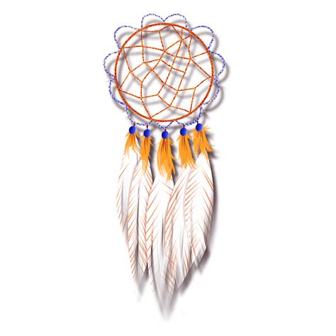Dream Catchers Png Image Orange Feather Dream Catcher Clip Art