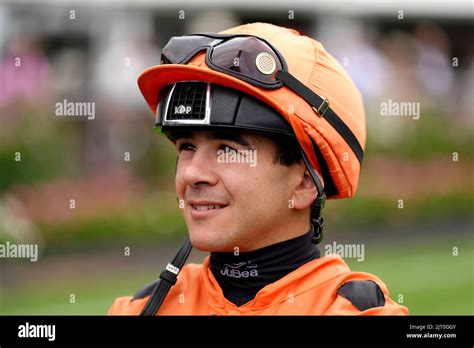 Marco Ghiani Jockey At Newmarket Racecourse Newmarket Picture Date