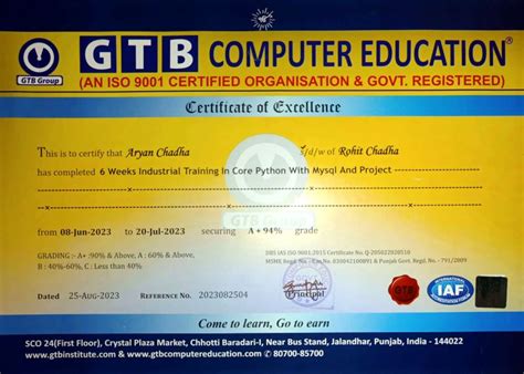 Aryan Chadha On Linkedin Python Mysql Industrialtraining Softwaredevelopment Skillsgrowth