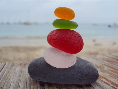 Colorful Stack Sea Glass Colors Sea Glass Art Sea Glass Beach