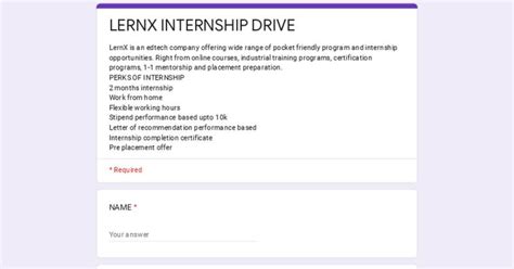 Haleema Abdul Haq On Linkedin Lernx Internship Drive