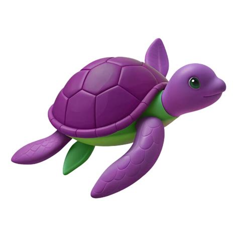 A Purple Turtle With A Purple Shell On Its Back Premium Ai Generated Psd
