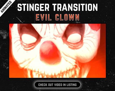Evil Clown Horror Stinger Transition Halloween Twitch Transition Horror