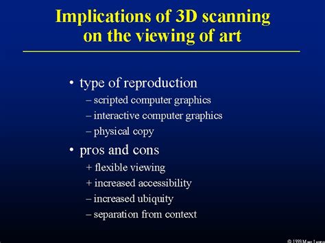 Implications Of 3D Scanning On The Viewing Of Art