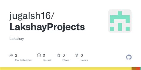 Github Jugalsh16lakshayprojects Lakshay