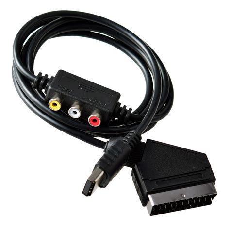 2 In 1 Rgb Scart Av Rca Output Cable Cord For Sega Dreamcast