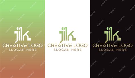 Premium Vector Initial Letter Jk Logo Design Monogram Creative Modern