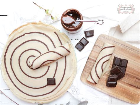 Crêpes tourbillon au chocolat Les Gourmands disent d Armelle