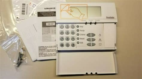 Dsc Lcd5501z Wht Fixed Message Alarm Keypad For Power Series White Rare And New Ebay