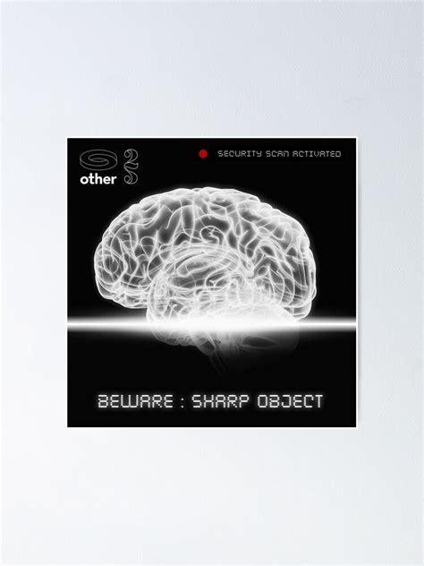 Beware Sharp Objects Poster By Other 25years Redbubble