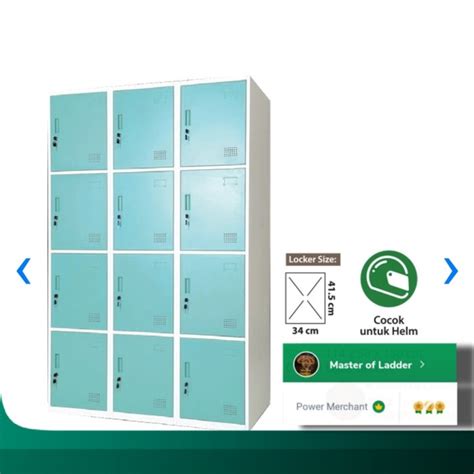 Jual Lemari Loker Besi Jumbo Locker Cabinet 12 Pintu Hijau Shopee