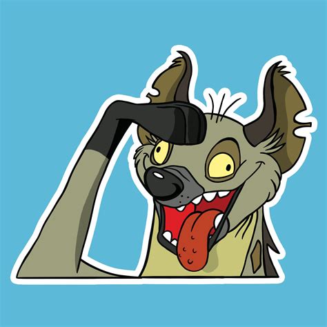 Ed Hyena Salute Disney Lion King Sticker Etsy